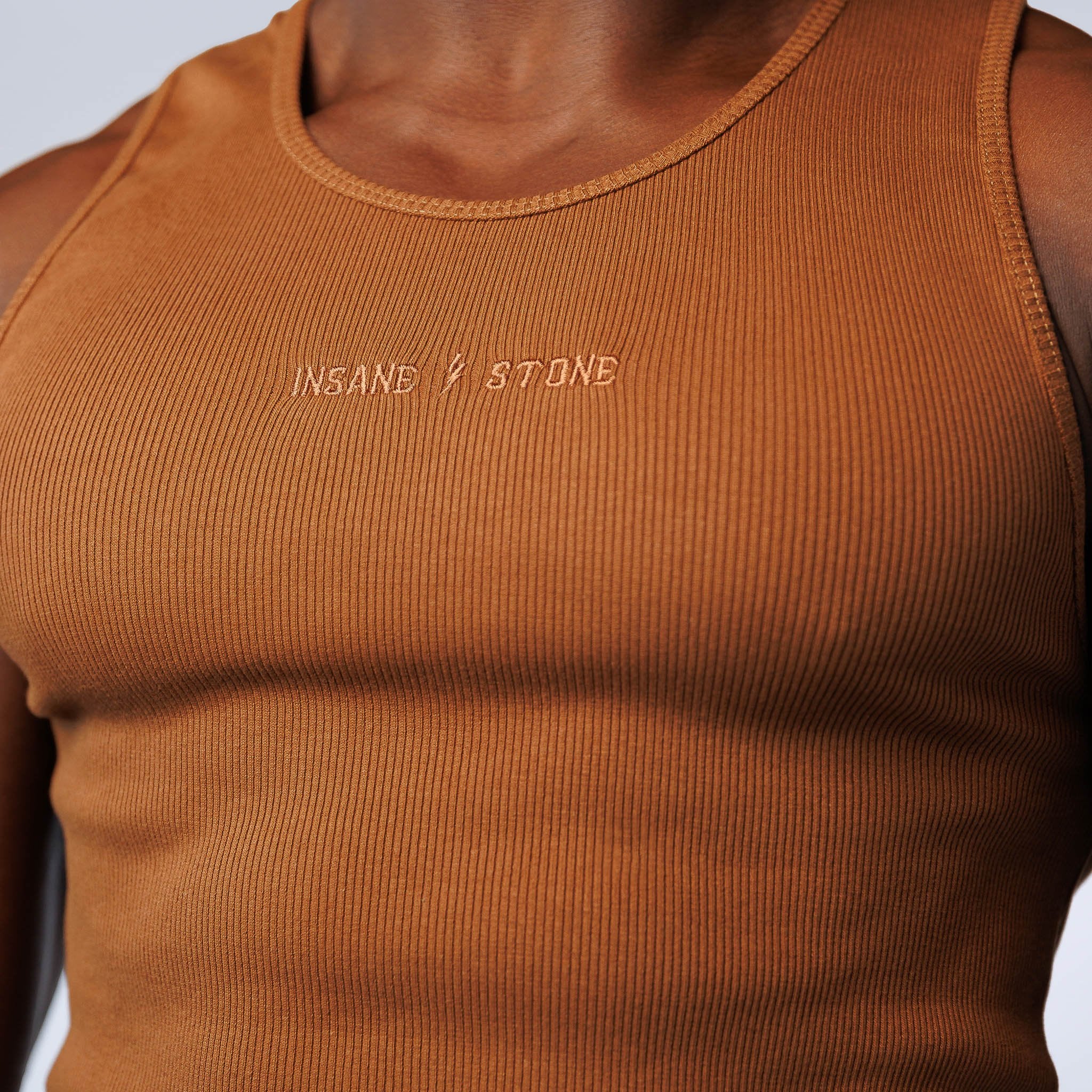 Gym Tank Rib Tobacco – Insane Stone