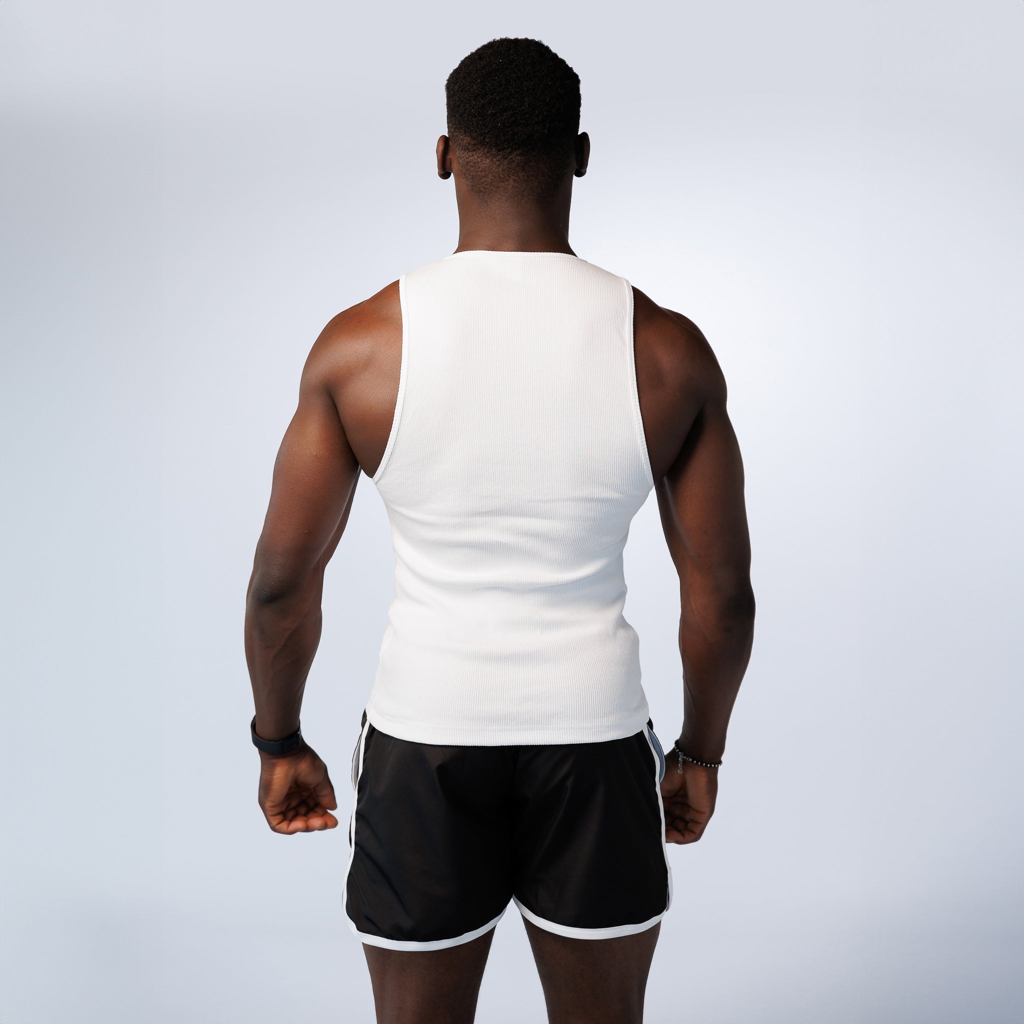 Gym Tank Rib White – Insane Stone
